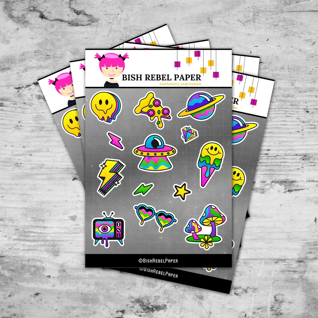 Y2K Sticker Sheet| 90s Sticker Sheet| Millennial Gifts| Nostalgic ...