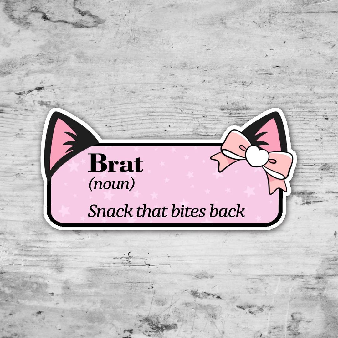 Cute Brat Sticker, Kink Sticker, DDLG BDSM Sticker, Little Sticker ...