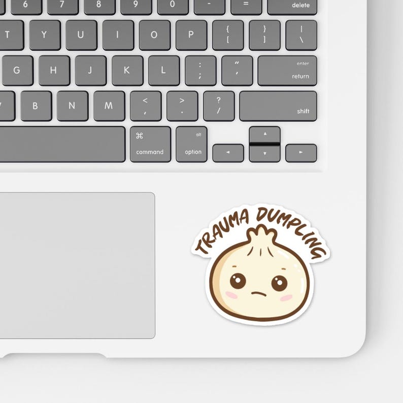 Trauma Dumpling, Cute Asian Food Sticker, Mental Health Sticker, Neuro ...