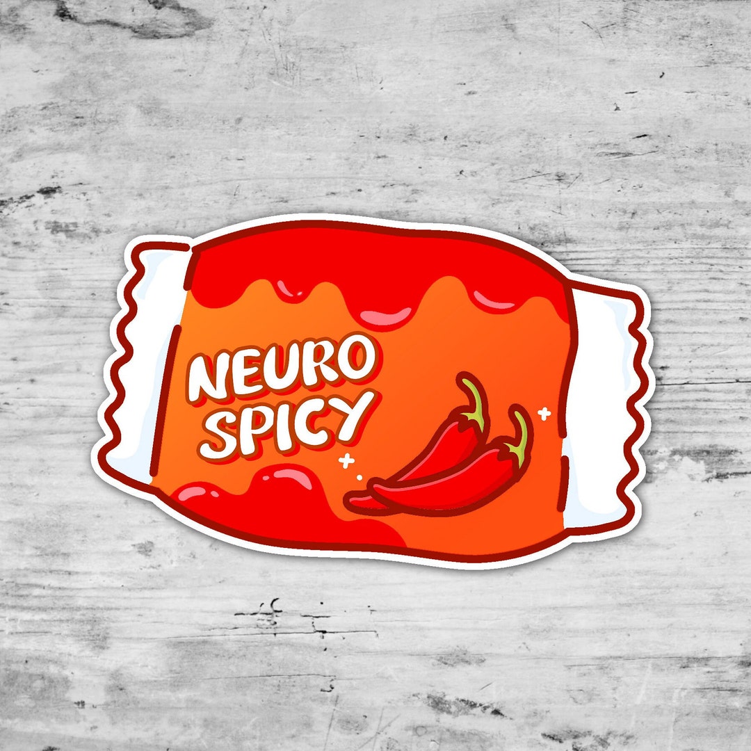 Neurospicy, Mental Health Sticker, Neurodivergent Die Cut Sticker - Etsy