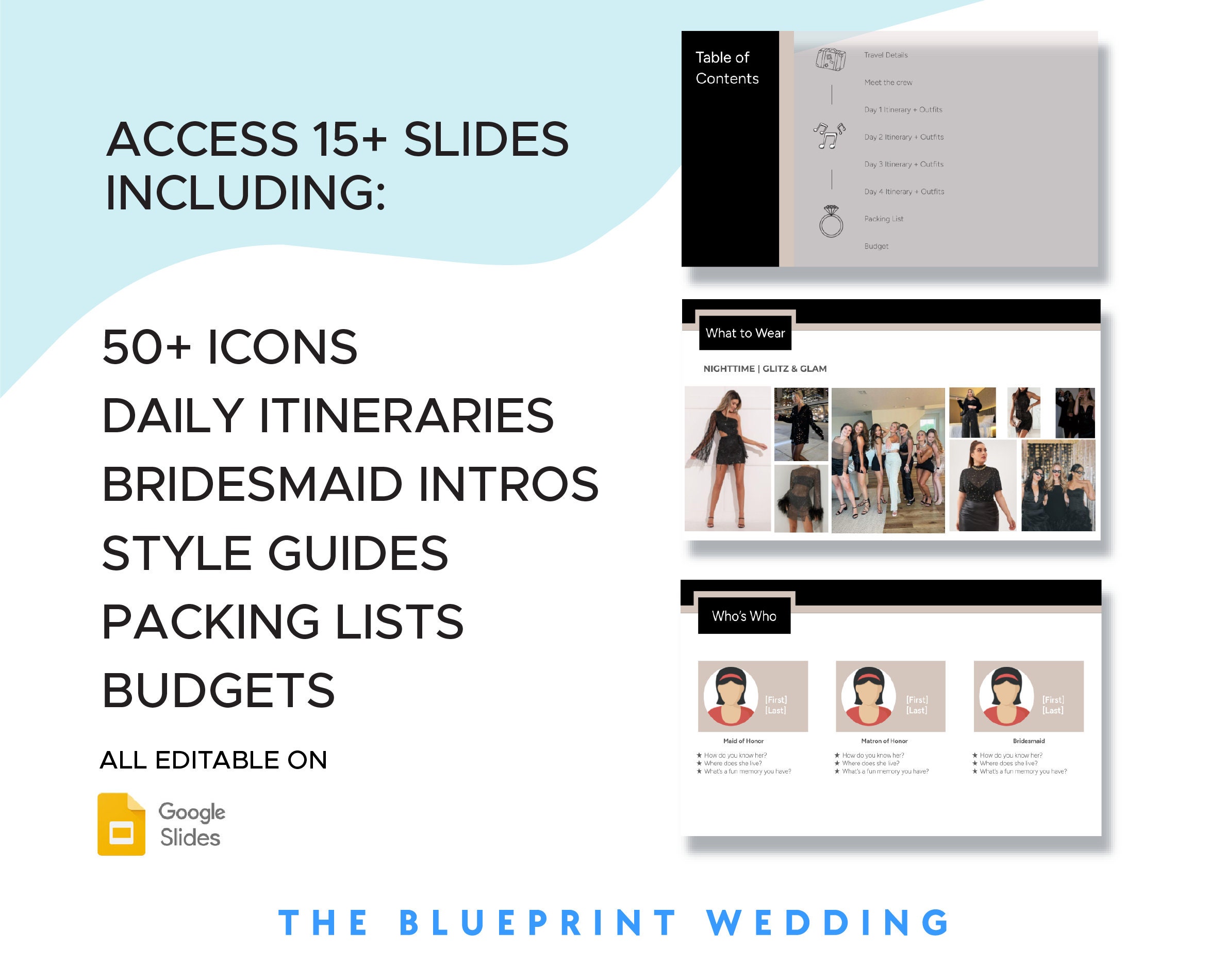 Las Vegas Bachelorette Weekend Slideshow | Editable Google Slides ...