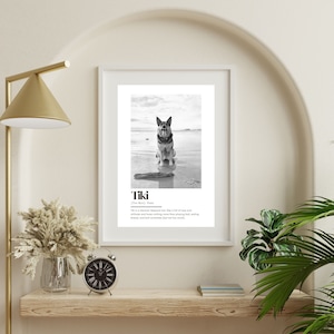 Custom Pet Poster, Personalized Dictionary Description, Pet Portrait ...