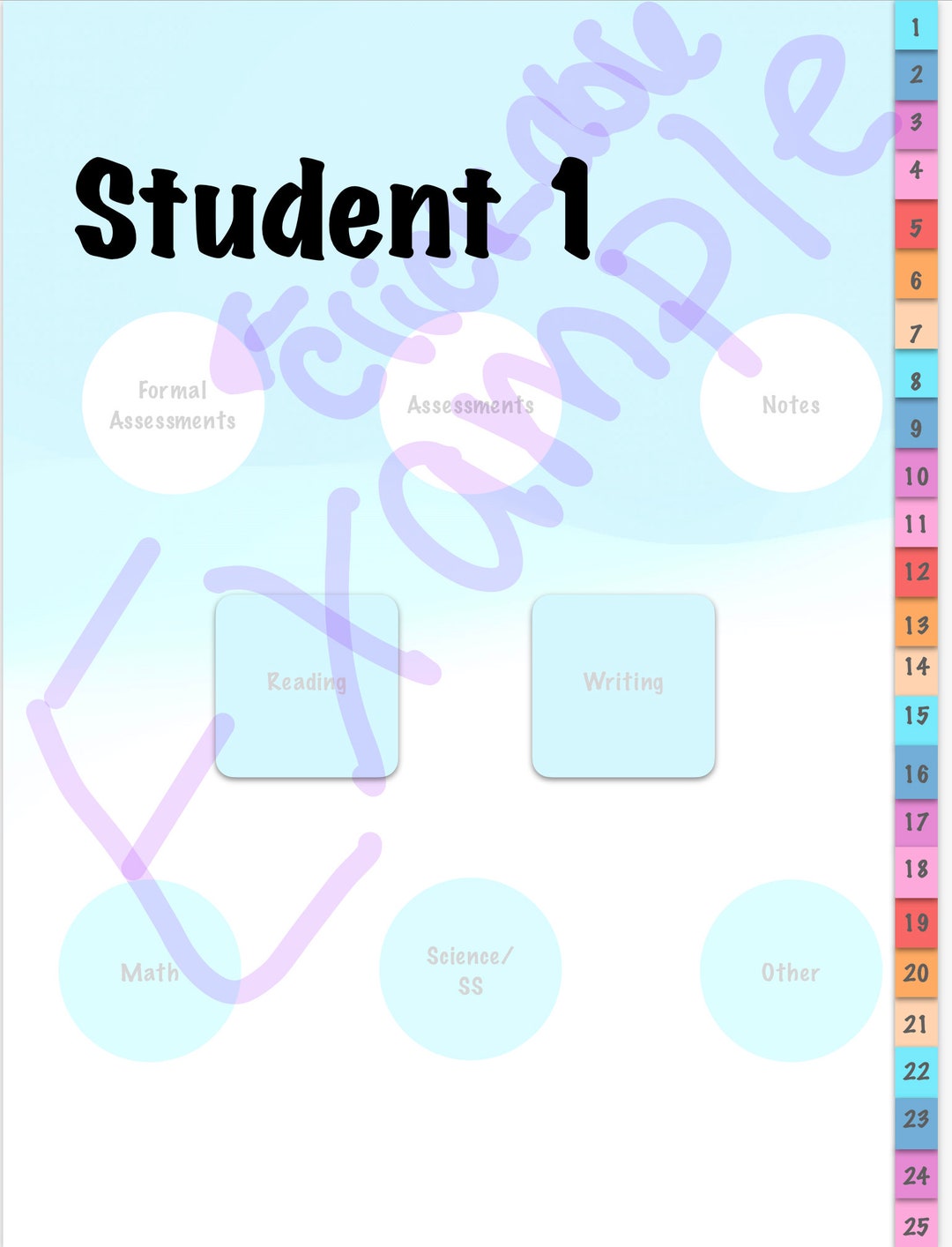 Digital Student Data Collecting - Etsy