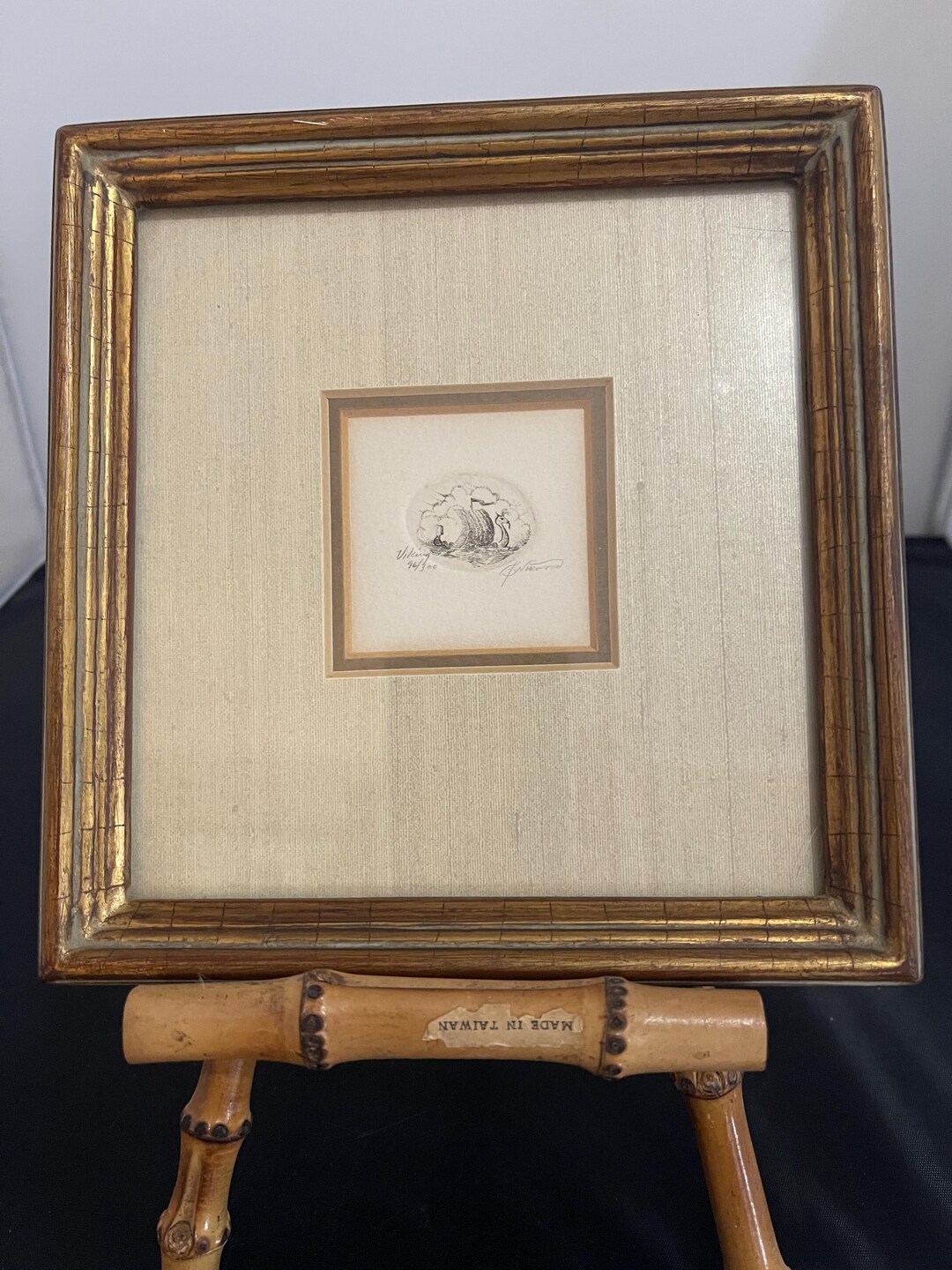 Vintage Franklin Norwood Etching Titled Viking. - Etsy