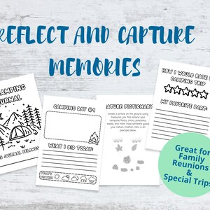 Kids Camping Journal Printable L Outdoor Adventure Diary L Nature ...