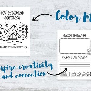 Kids Camping Journal Printable L Outdoor Adventure Diary L Nature ...
