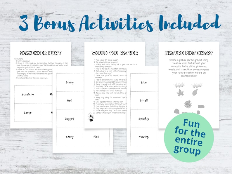 Kids Camping Journal Printable L Outdoor Adventure Diary L Nature ...