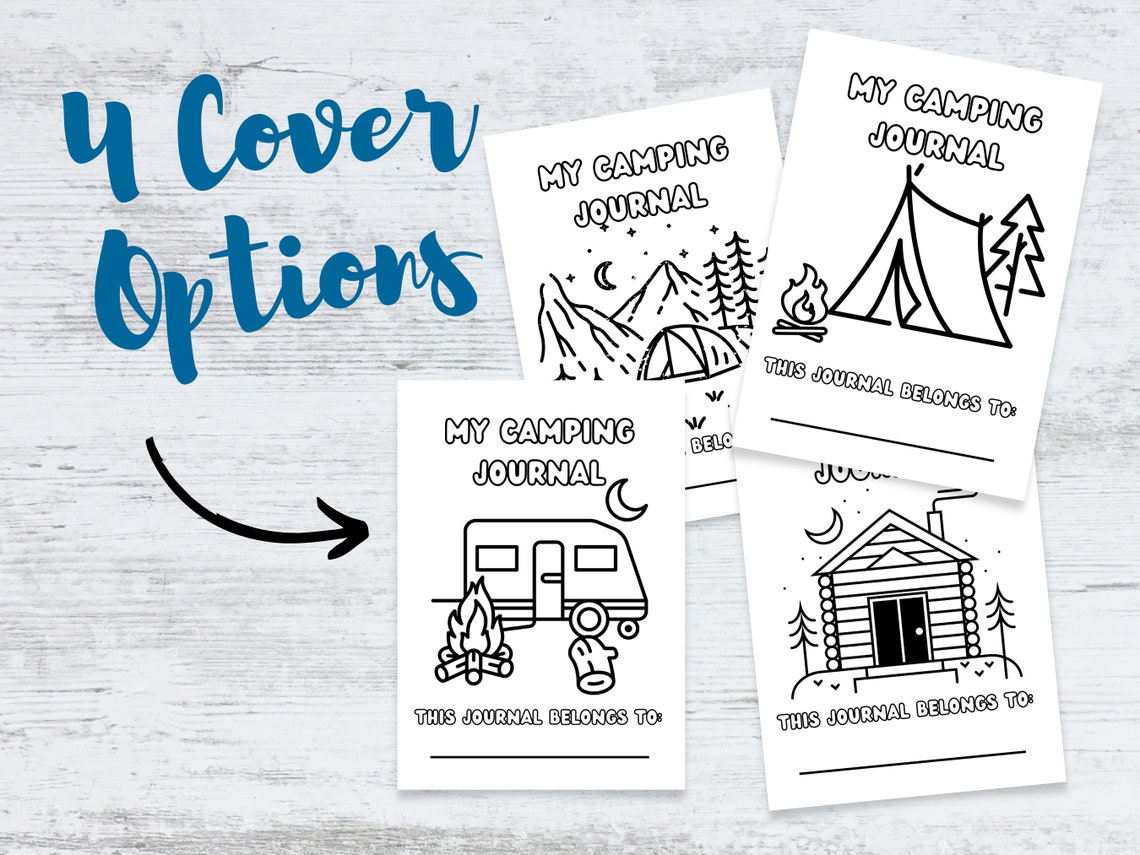 Kids Camping Journal Printable L Outdoor Adventure Diary L Nature ...