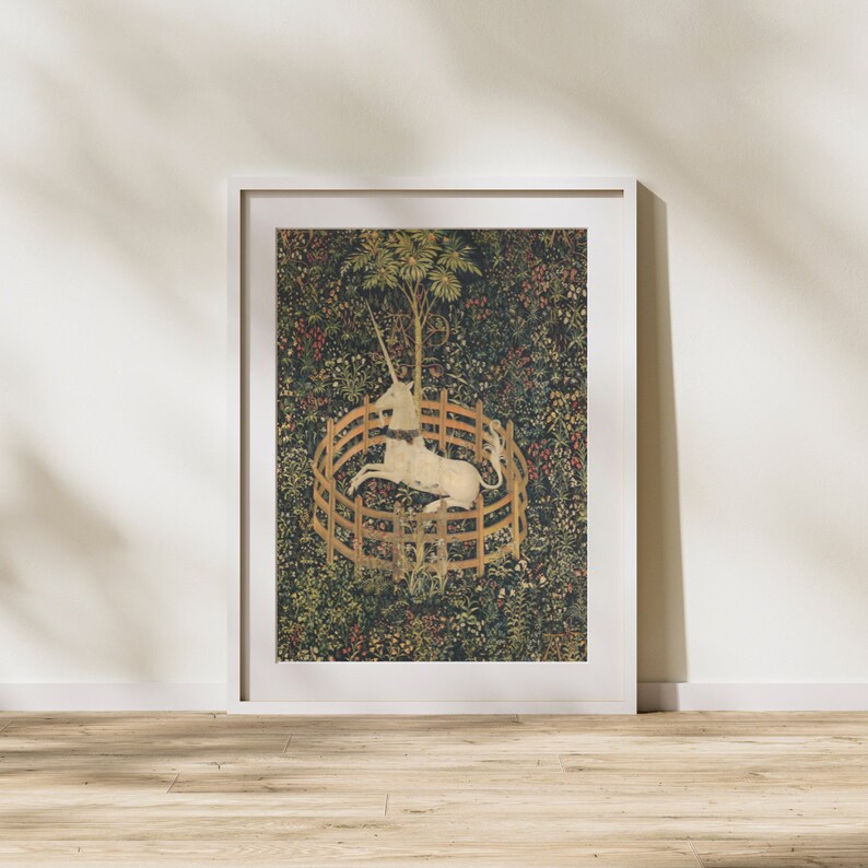 The Unicorn Rests in a Garden (from the Unicorn Tapestries), Marriage ...