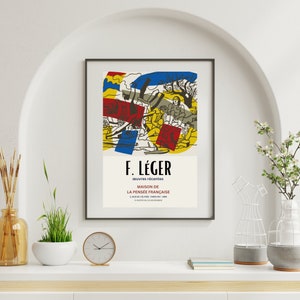 Exhibition Fernand Léger Poster, Digital Download Art Print, Mid ...