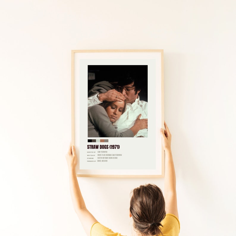 Straw Dogs (1971) Film Poster , Digital Download Art Print, Minimalist ...