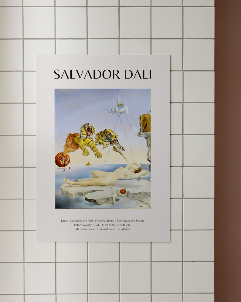 Salvador Dali, Dream Caused by the Flight of a Bee Around a Pomegranate ...