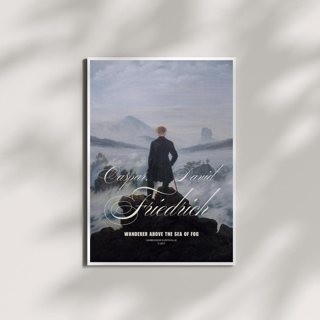 Caspar David Friedrich Poster Digital Download Print, Vintage Wall Art ...