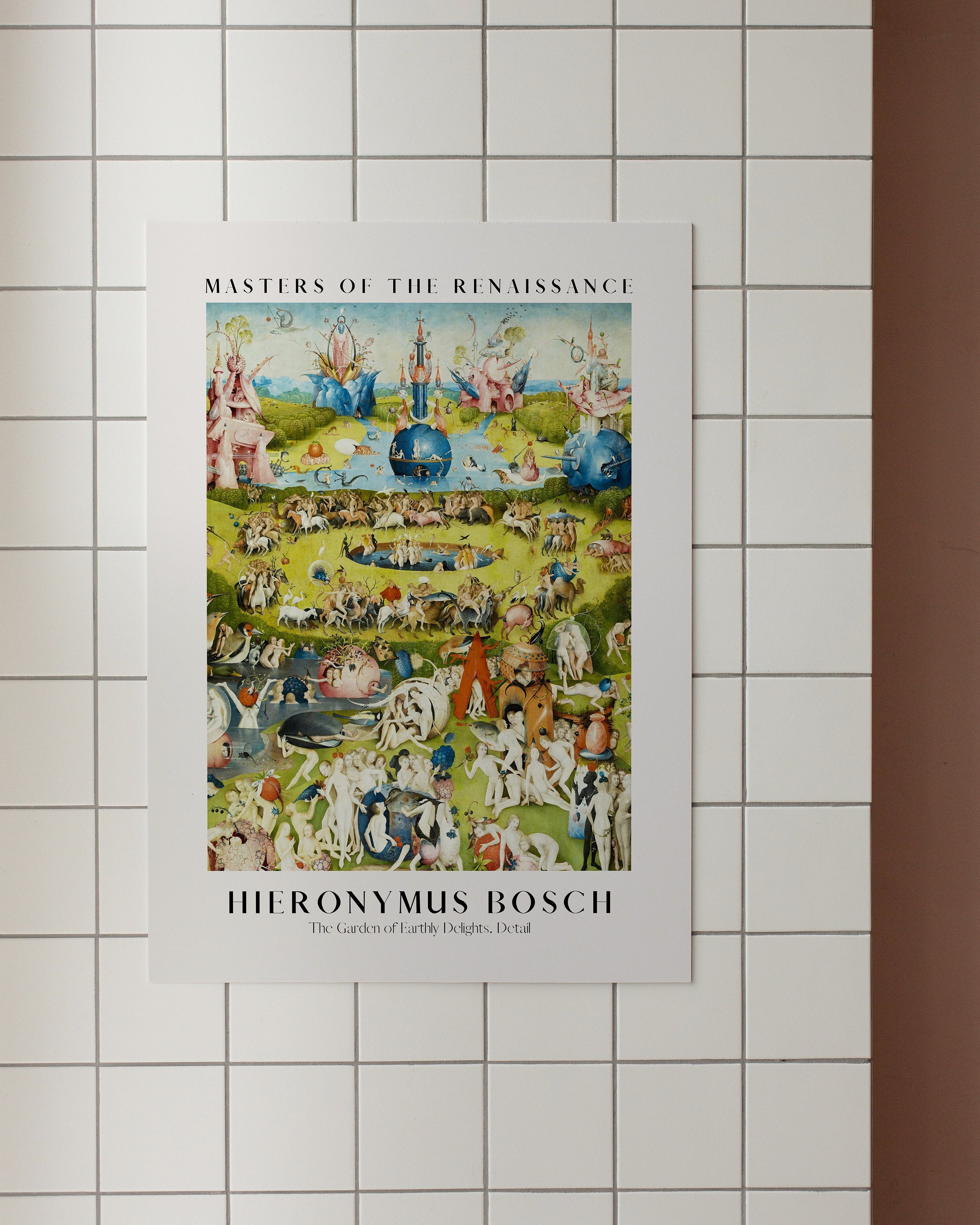 Hieronymus Bosch, "the Garden of Earthly Delights" Vintage Art Poster ...