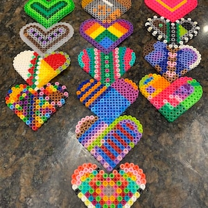 Heart Shaped Perler Bead - Etsy
