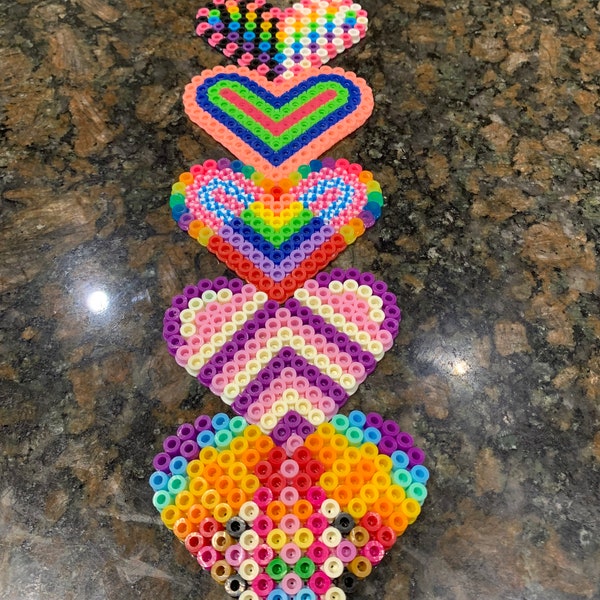 Perler Bead Heart - Etsy