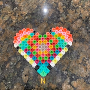 Heart Shaped Perler Bead - Etsy
