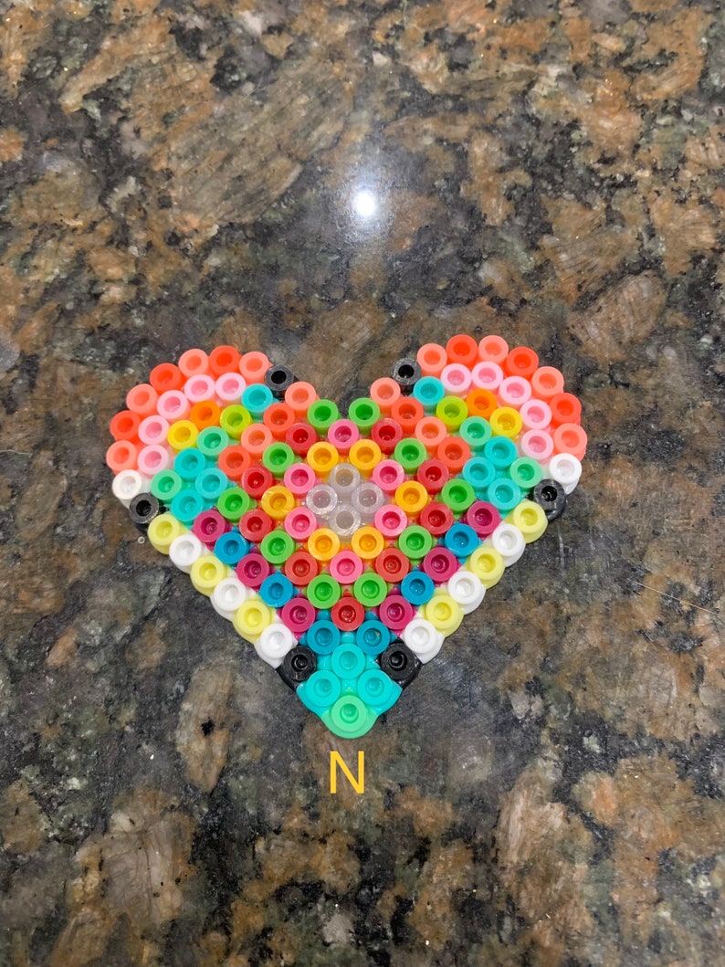 Heart Shaped Perler Bead - Etsy