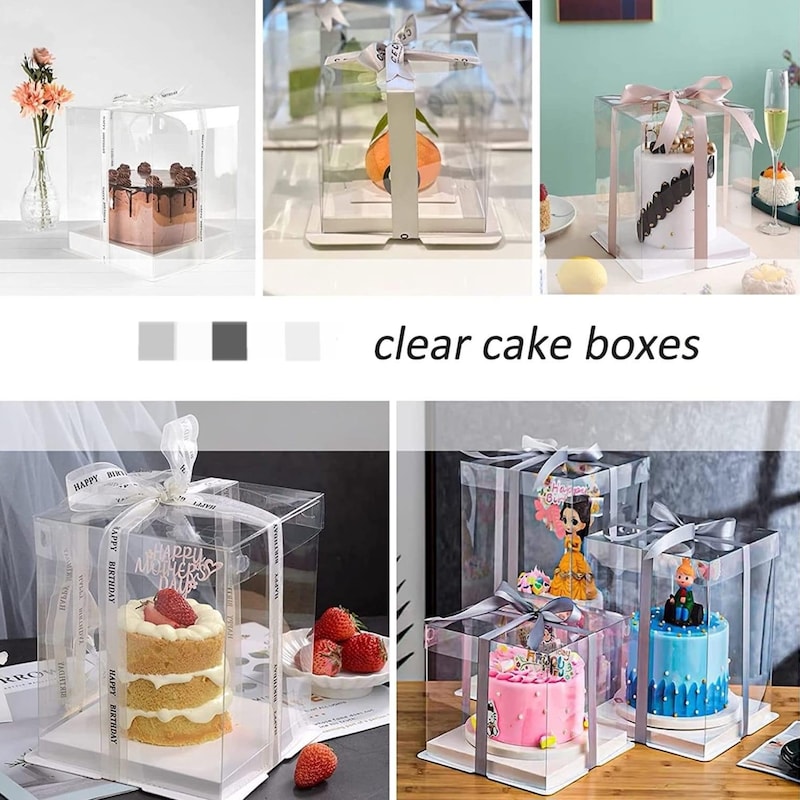 Clear Cake Boxes - Etsy