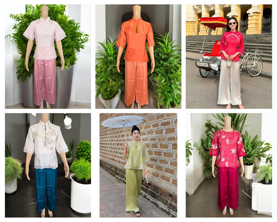Áo Bà Ba / Women's Temple / Women Ao Ba Ba / Vietnamese Tradition Phap ...