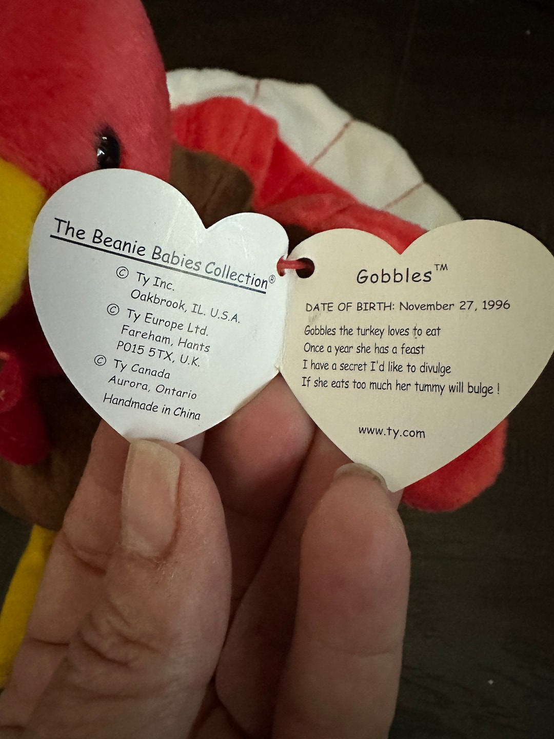 Gobbles Beanie Baby - Etsy