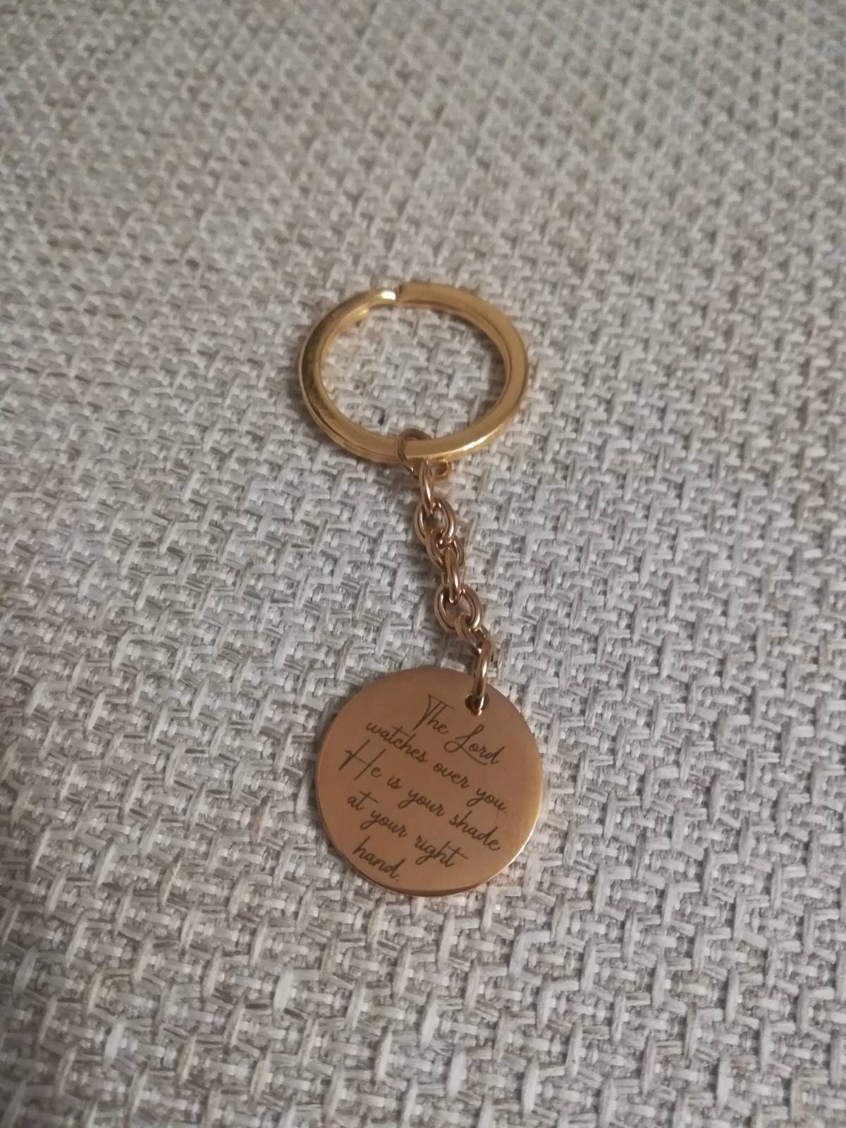 Bible Verse Keychain - the Lord Watches Over You - Scripture Text ...