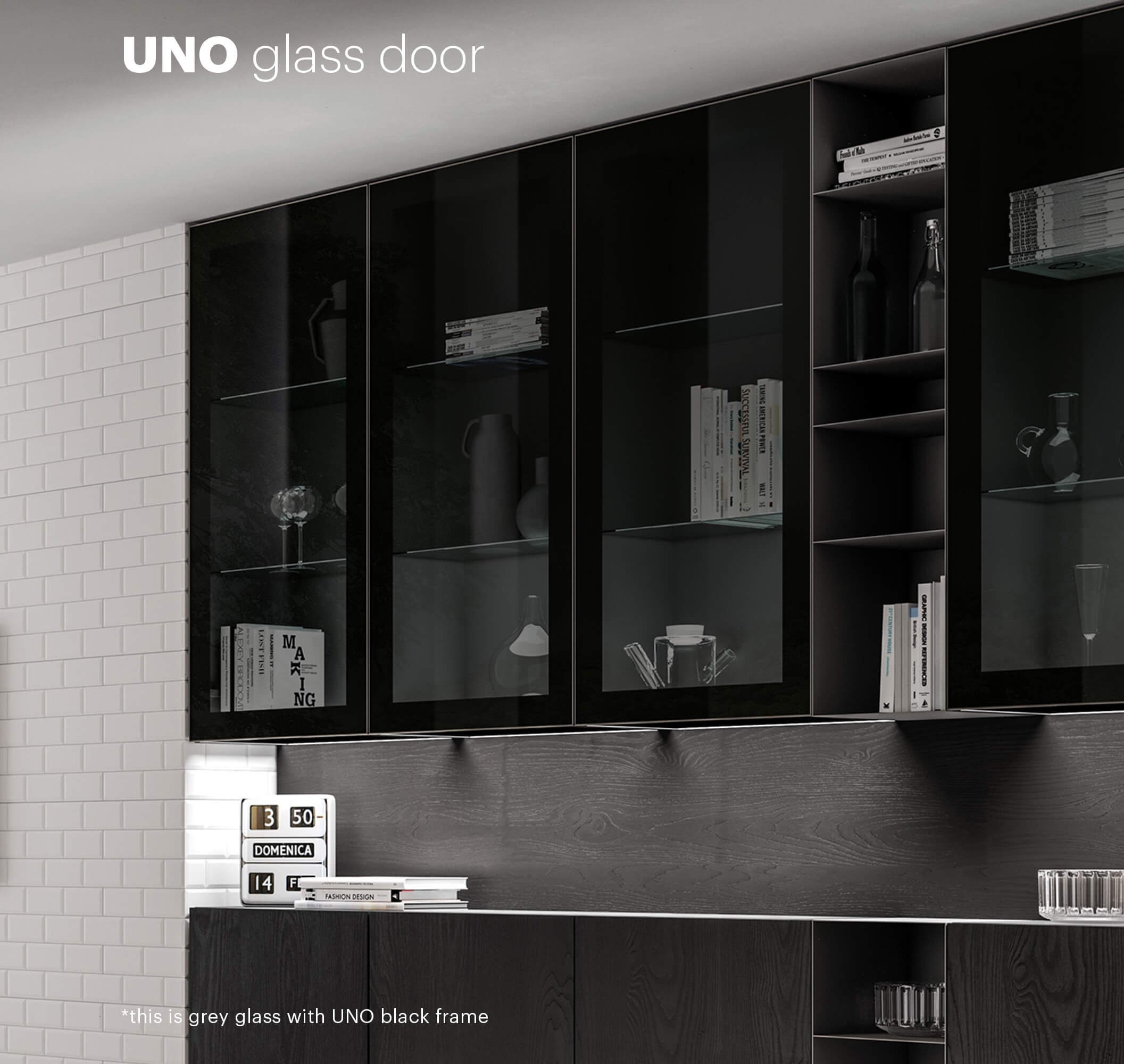 Up to 90H UNO Glass Door for Cabinet Custom Aluminum Doors for Existing ...