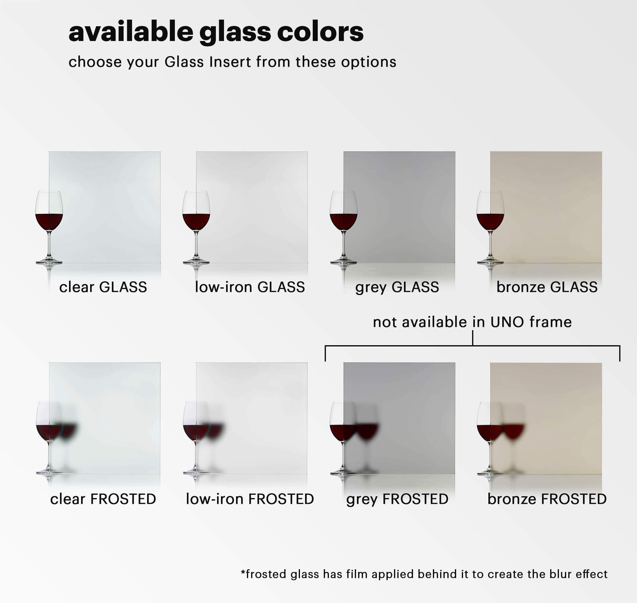 Up to 90H UNO Glass Door for Cabinet Custom Aluminum Doors for Existing ...