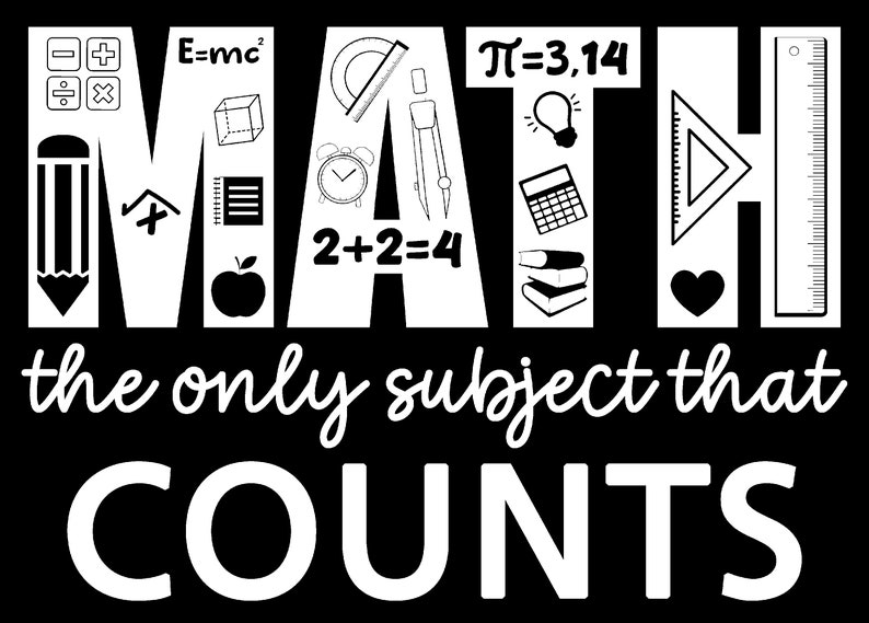 Math Teacher T-shirt Design: School Subject SVG Cricut - Etsy
