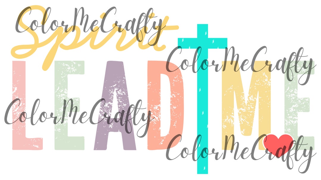 Spirit Lead Me PNG: Christian T-shirt Design, Sublimation - Etsy