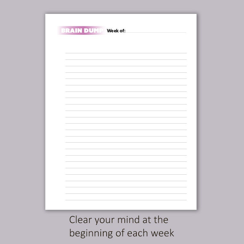 Printable Weekly Planner and Daily Task Manager, Featuring the 333 ...