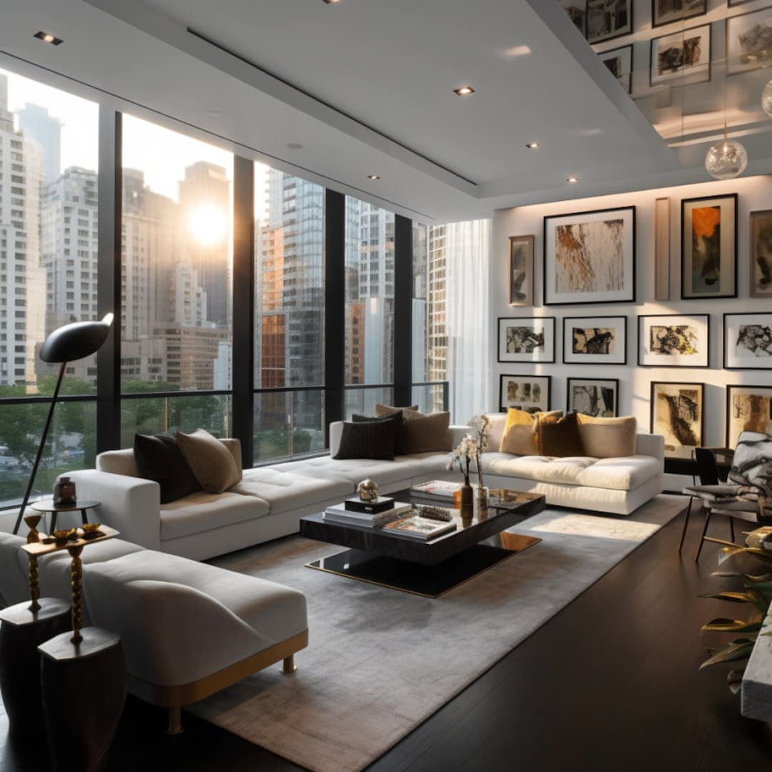 Modern NYC Apartment | Zoom Virtual Background - Etsy