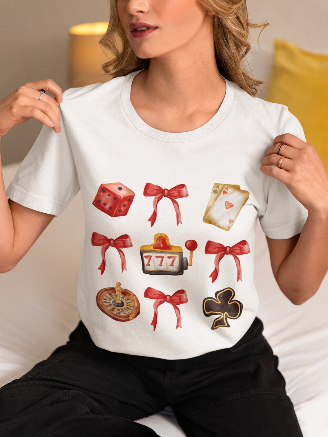 Coquette Gambling Comfort Colors Tshirt, Gambling Gifts, Slots, Poker ...