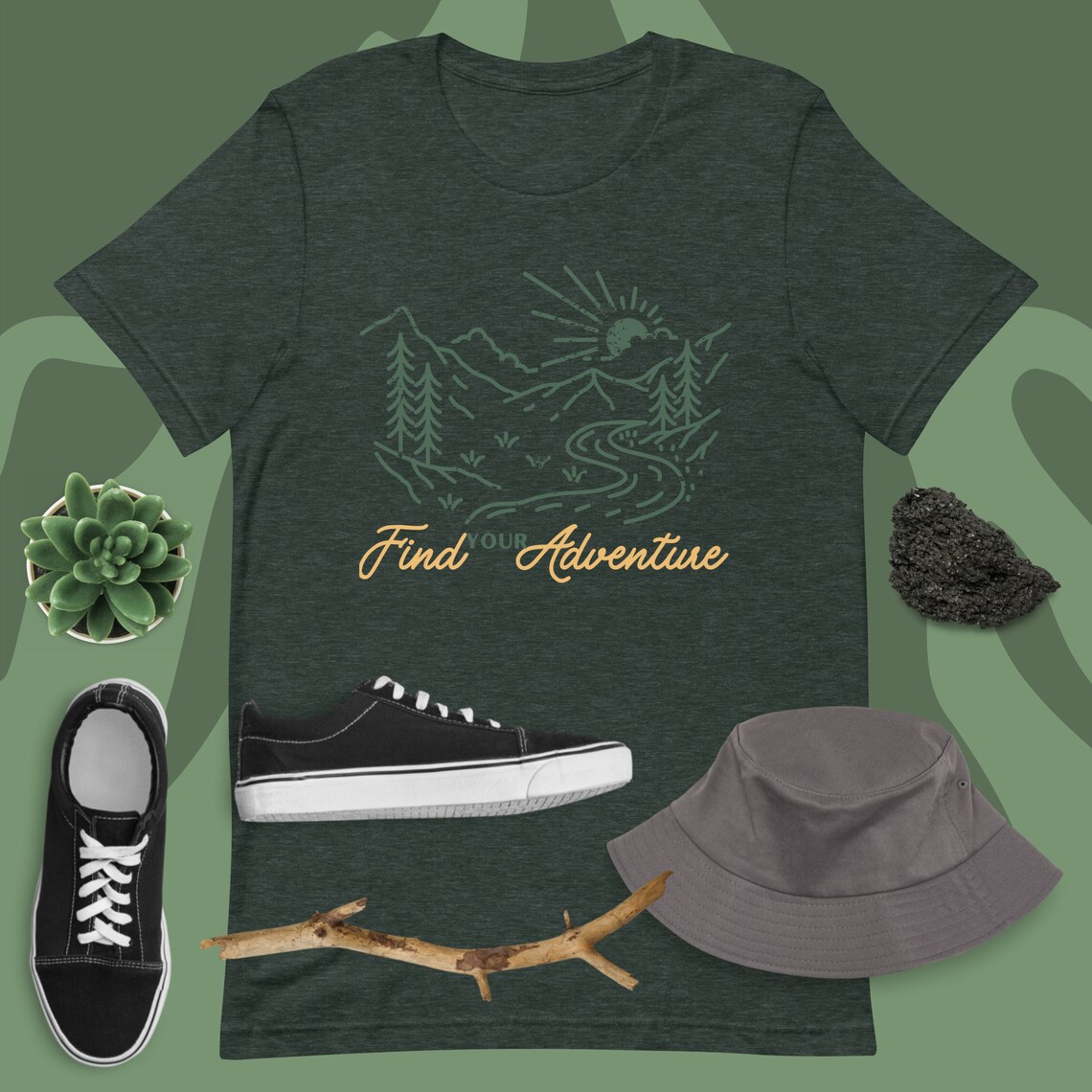 Find Your Adventure Outdoor Tee, Camping, Hiking Shirt, Travelers ...