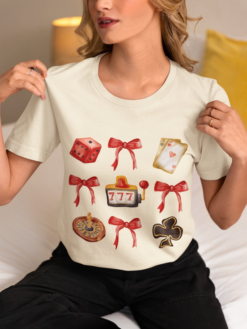 Coquette Gambling Comfort Colors Tshirt, Gambling Gifts, Slots, Poker ...