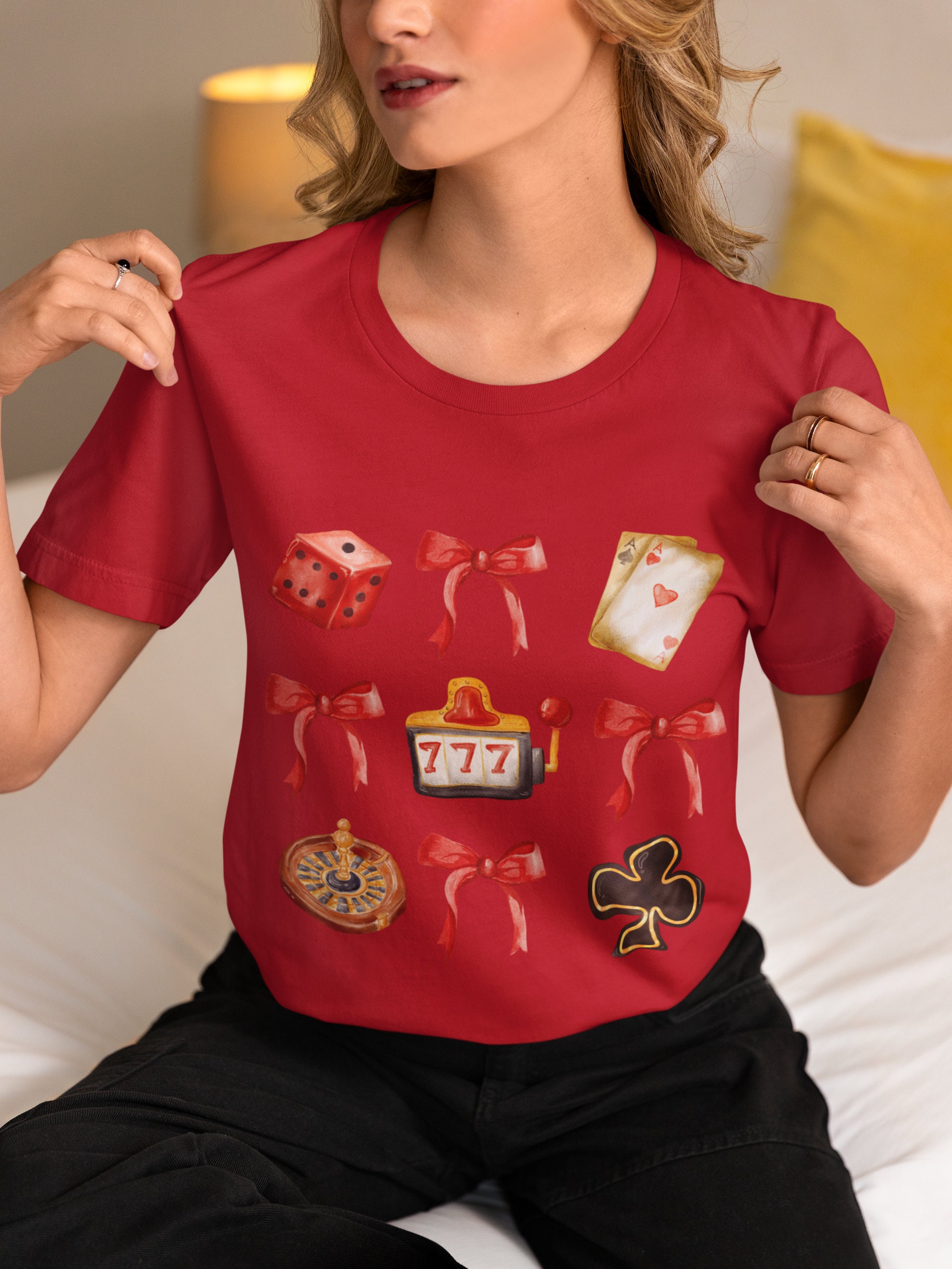 Coquette Gambling Comfort Colors Tshirt, Gambling Gifts, Slots, Poker ...