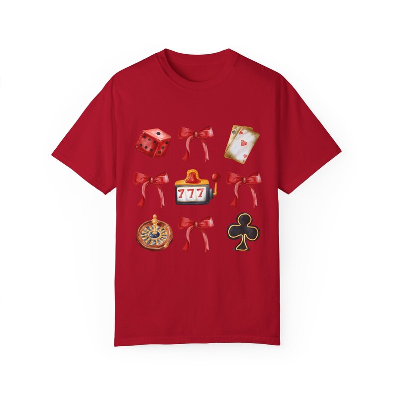 Coquette Gambling Comfort Colors Tshirt, Gambling Gifts, Slots, Poker ...