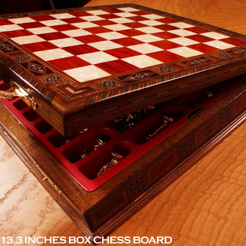 Chess Board Storage Chess Set Decorative Chess Set Unique - Etsy