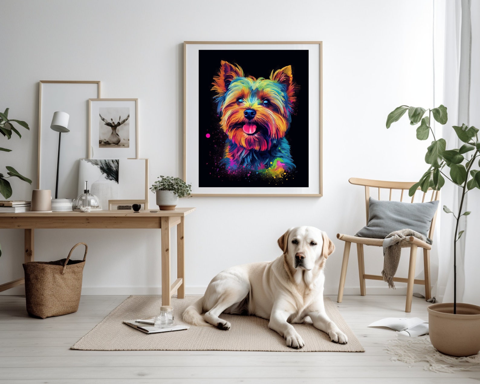 Neon Abstract Doodle All Size PNG Download Gift for Dog Lovers for Your ...