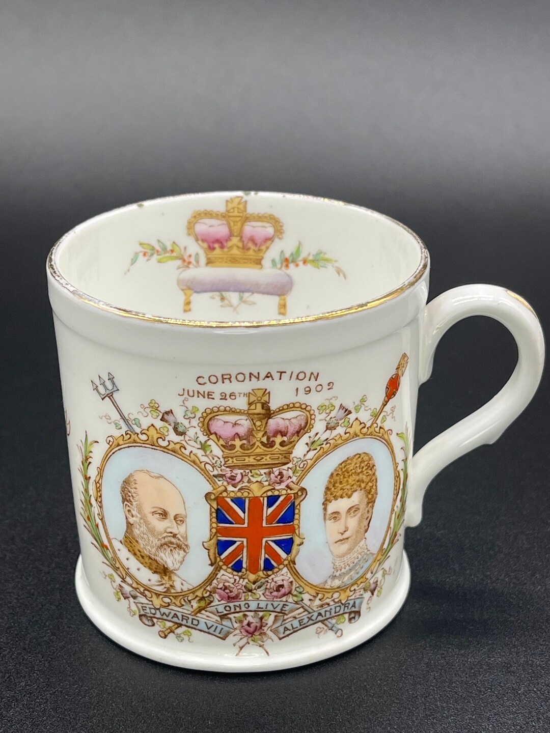 Rare King Edward VII and Queen Alexandra Coronation Cup. the Foley ...