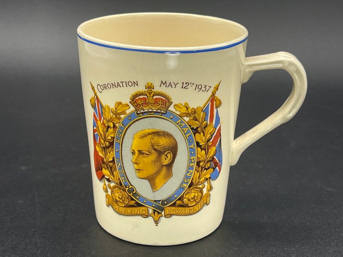 Collectible King Edward VIII Coronation Cup. Pre-abdication. 1937 ...