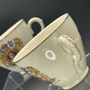 Stunning Pair of Queen Elizabeth II Coronation Cups. 1953. Royal Family ...