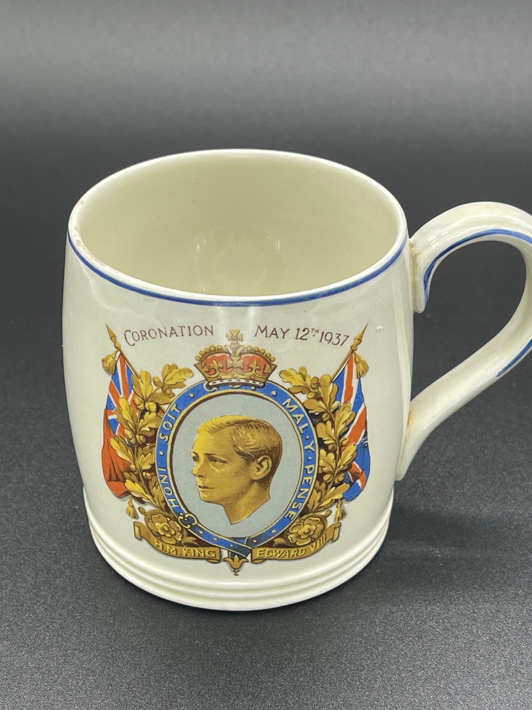 Collectible King Edward VIII Coronation Cup. Pre-abdication. 1937 ...