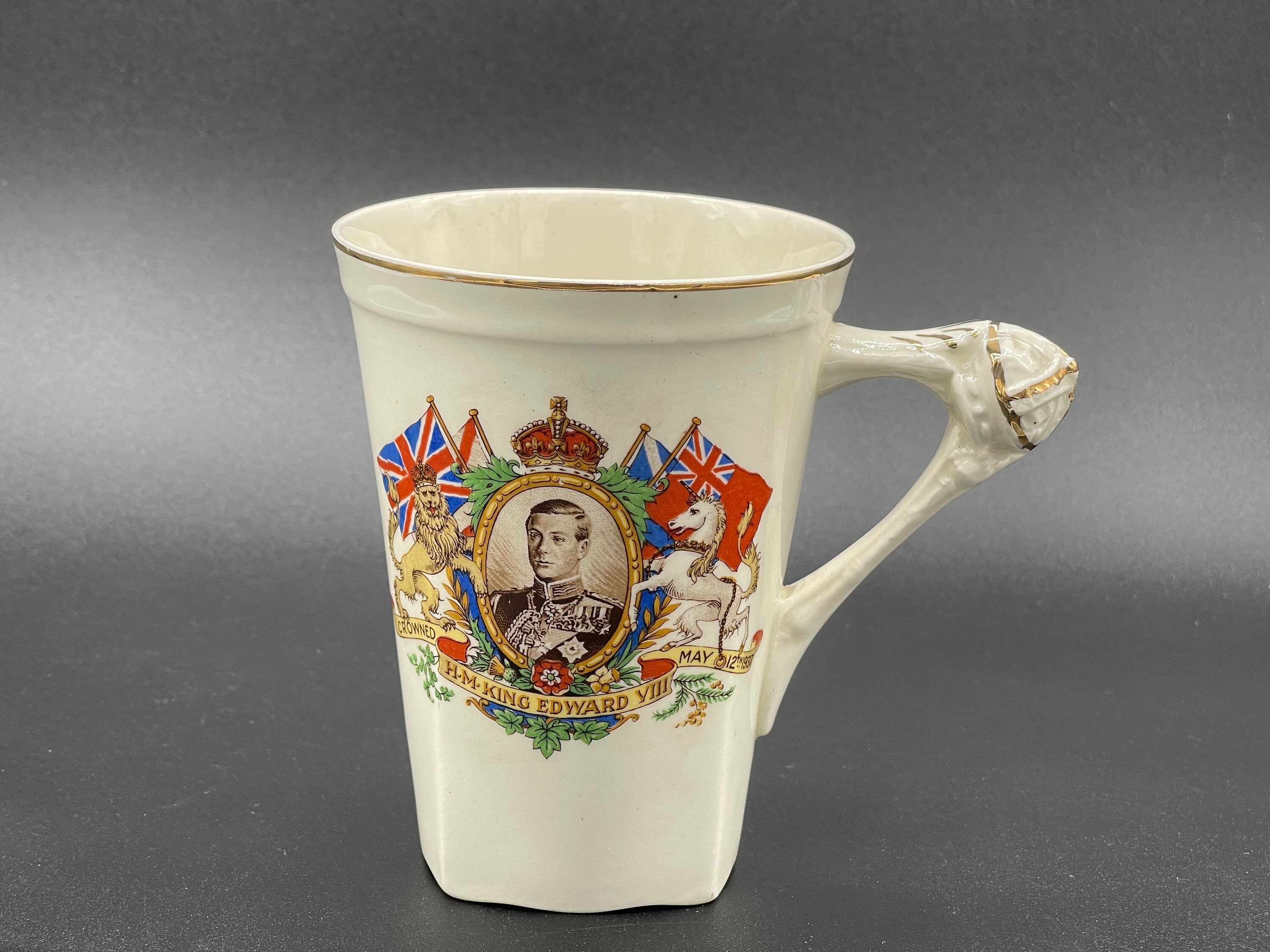 Rare King Edward VIII Coronation Cup. Pre-abdication. 1937. Royal ...