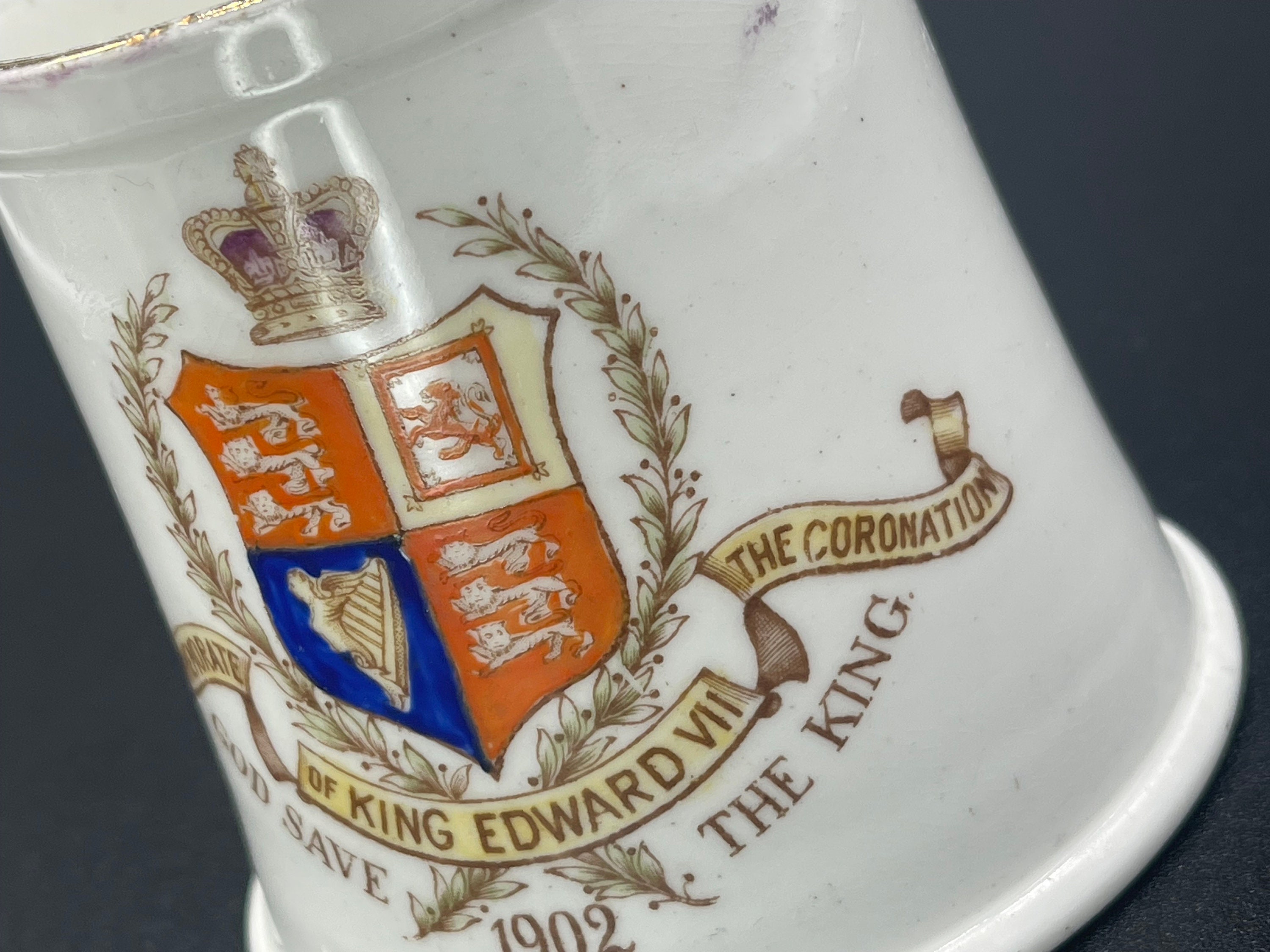 Antique King Edward VII and Queen Alexandra Coronation Cup. 1902. Royal ...