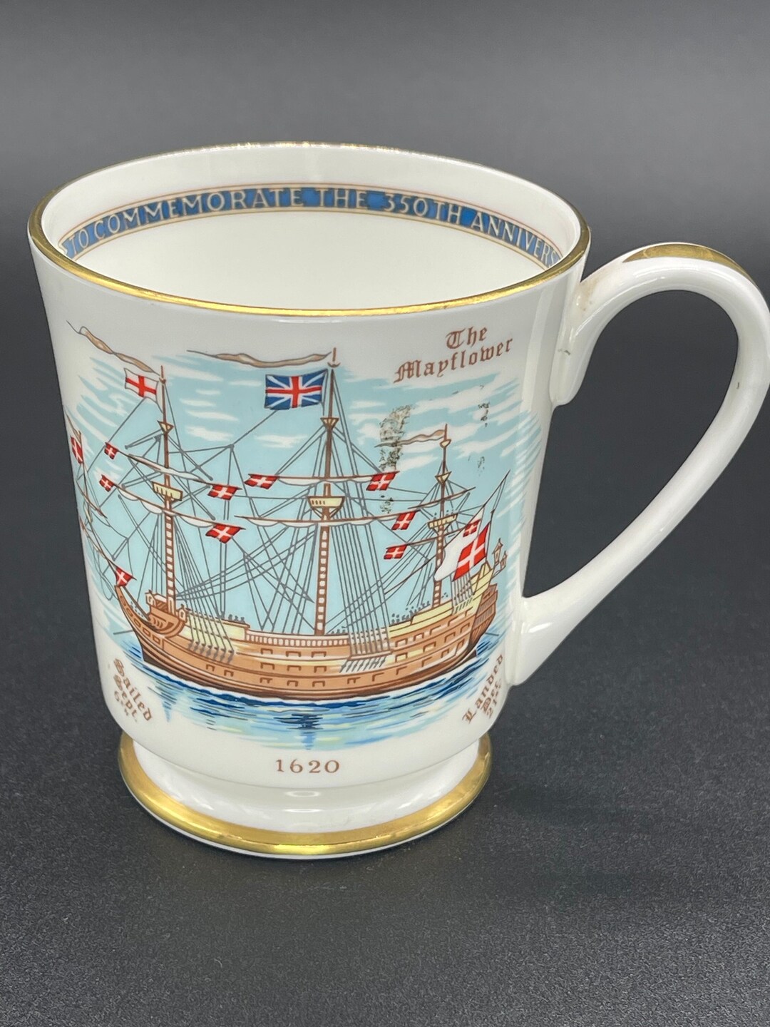 Collectible Mayflower Commemorative Cup. Aynsley. Unique Gift. USA ...