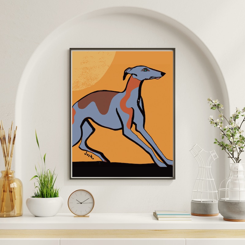 Modern Dog Art - Etsy