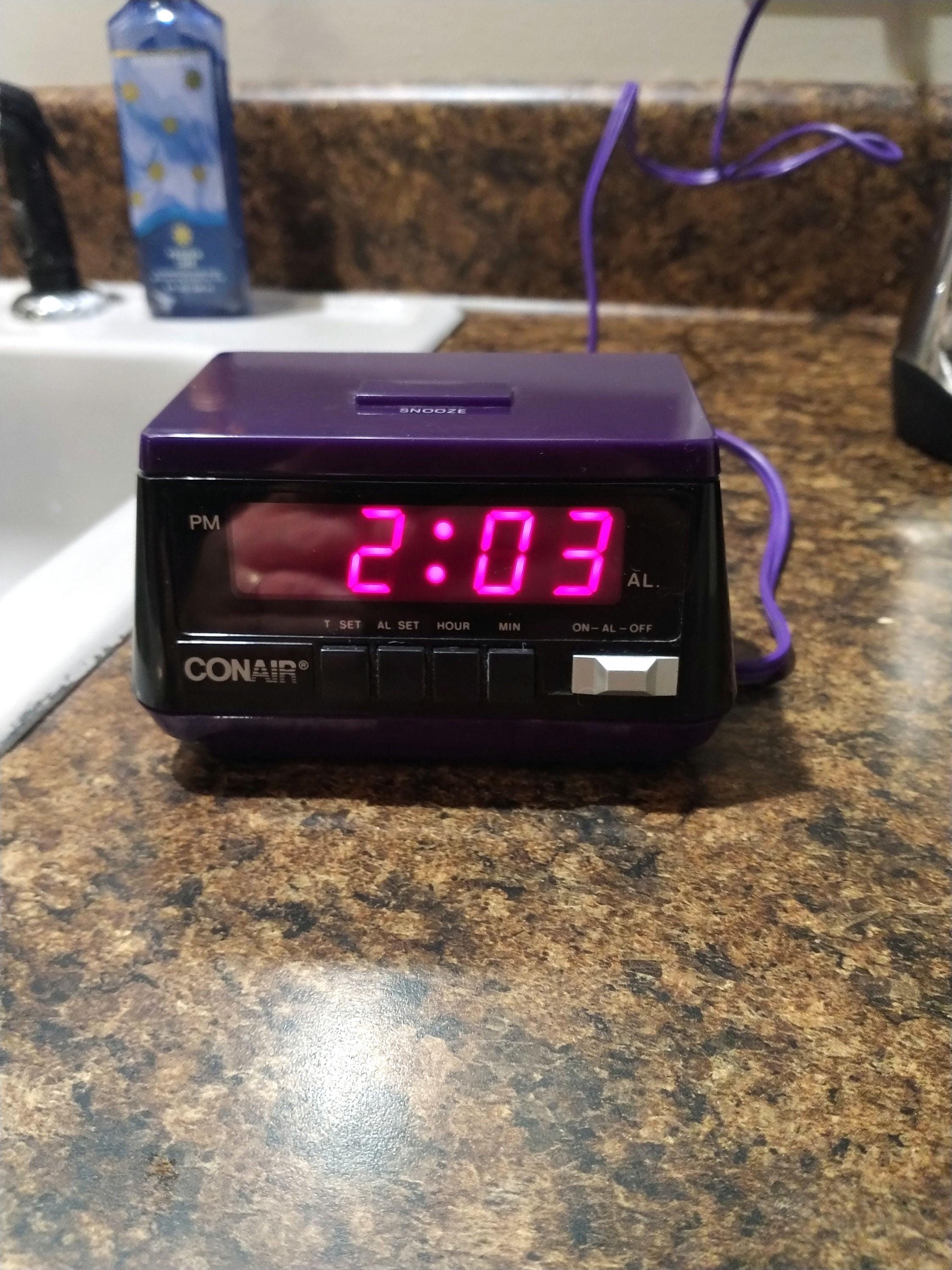 Purple Vintage Conair Digital Alarm Clock - Etsy