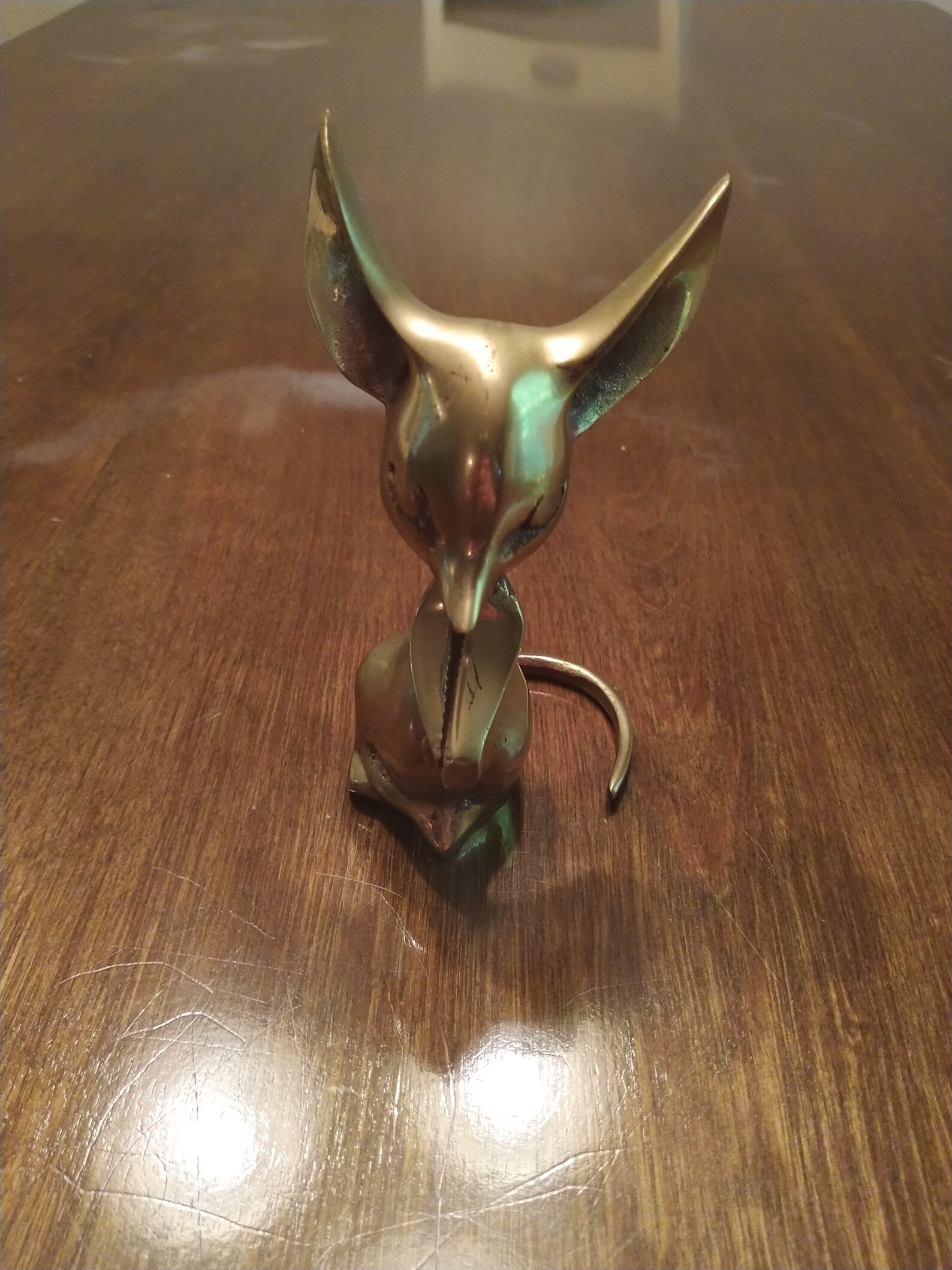 Mid Century Solid Brass Big Ear Mouse Figurine/paperweight - Etsy