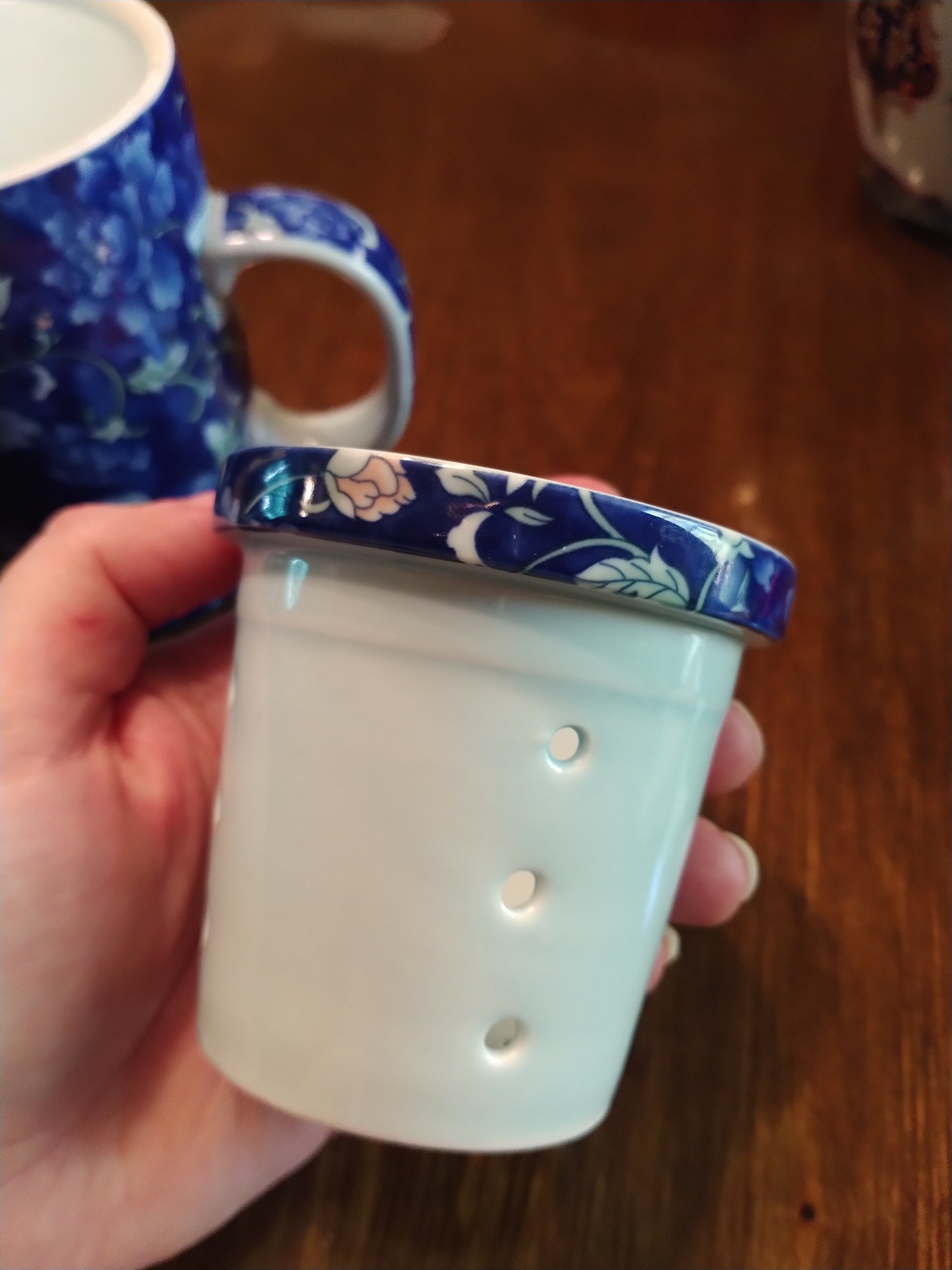 Floral Ceramic Tea Infuser - Etsy